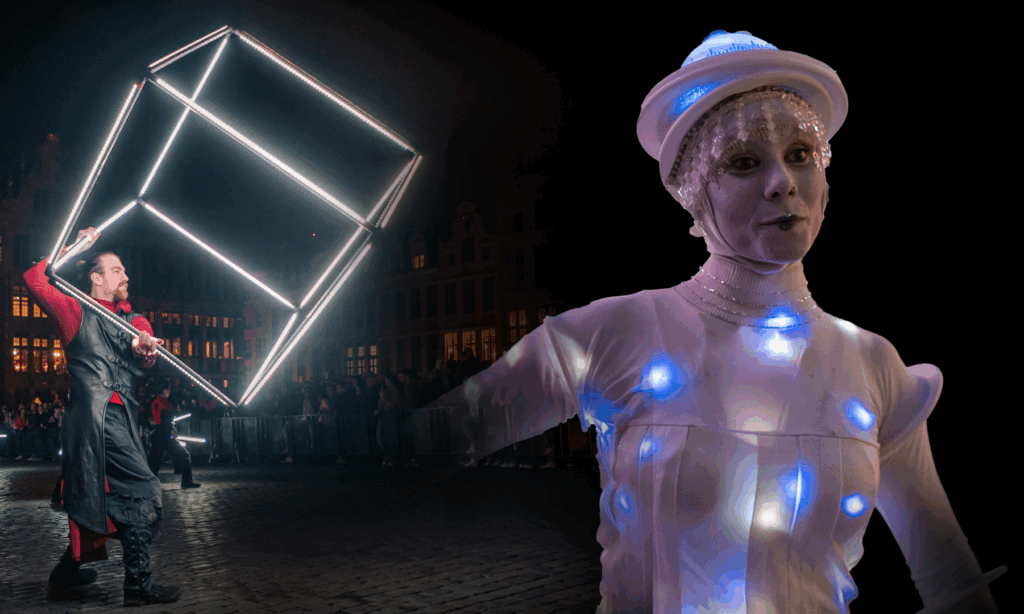 Scènes féériques | Invasioni Lunari & Cube Led - Event Les Crosets ...